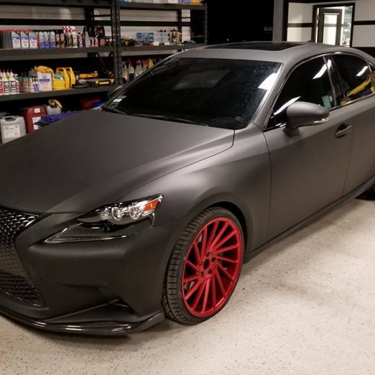 Matte Black Lexus IS350 - WRAPABULL