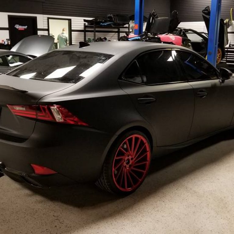 Matte Black Lexus IS350 - WRAPABULL