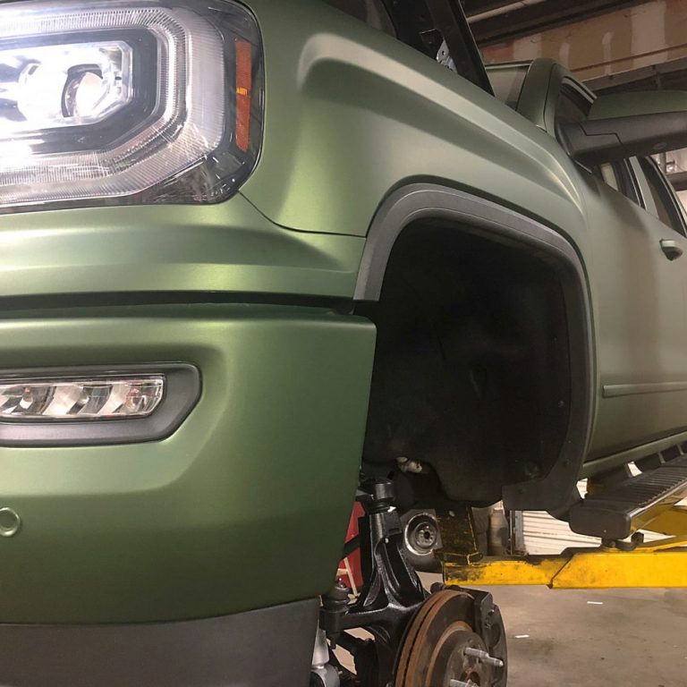 Matte Metallic Moss Green GMC Sierra - WRAPABULL
